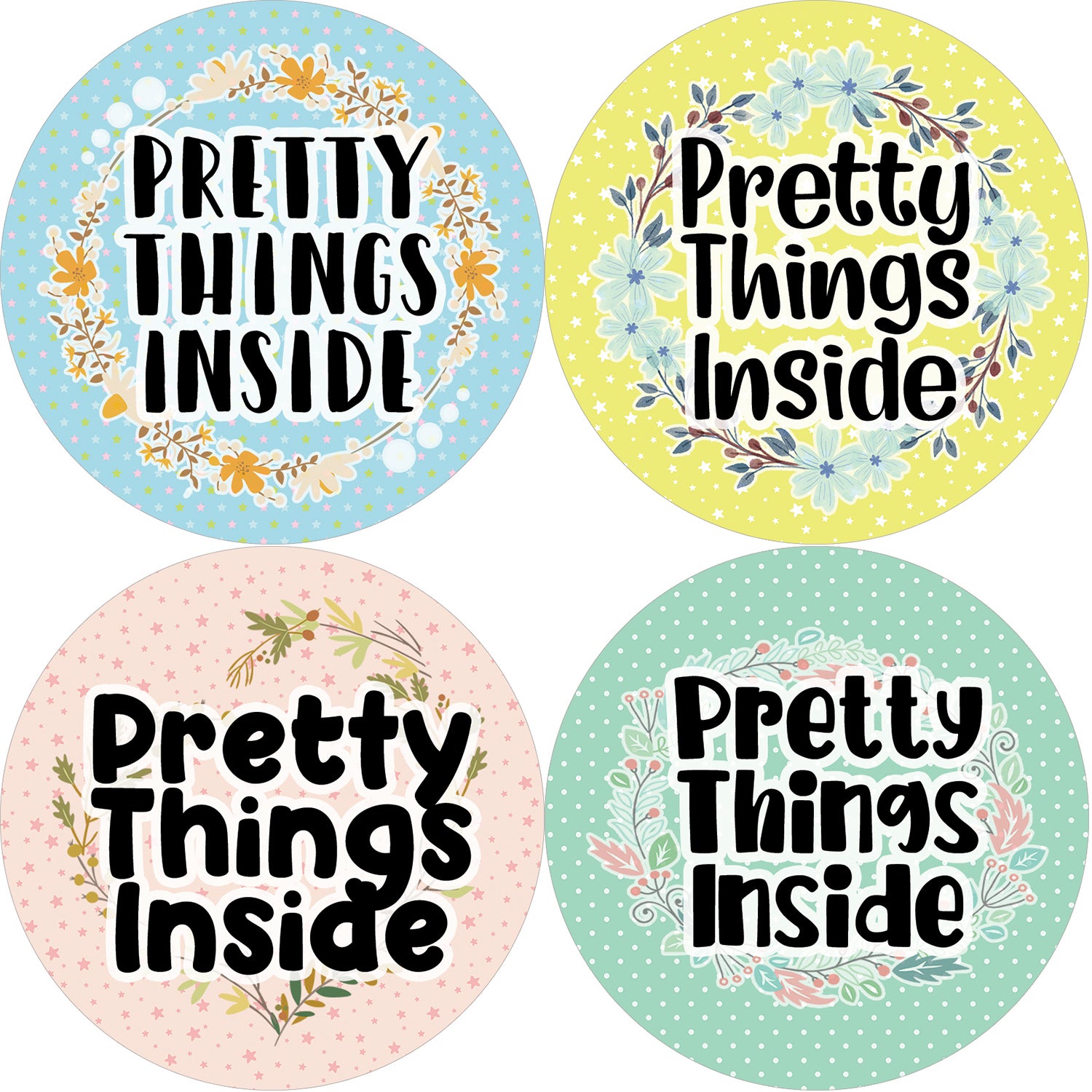 Pretty Things Inside Stickers (20-Sheet) – Creanoso