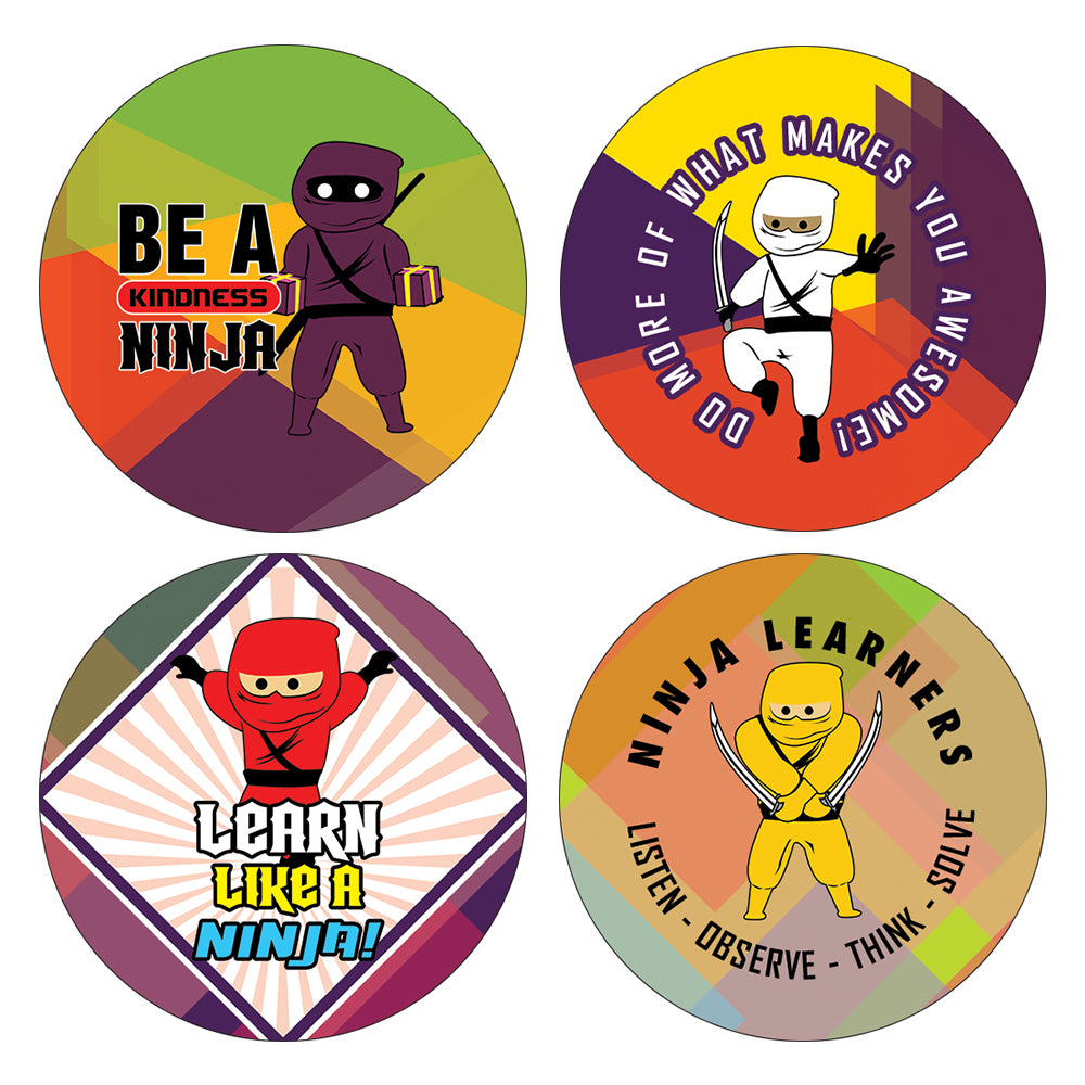 Creanoso Ninja Stickers - Unique Stocking Stuffers Gift - Wall Art Dec