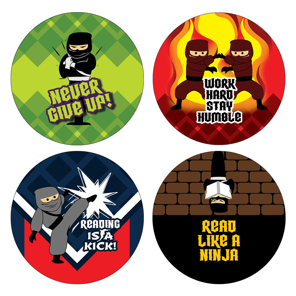 Creanoso Ninja Stickers - Unique Stocking Stuffers Gift - Wall Art Dec
