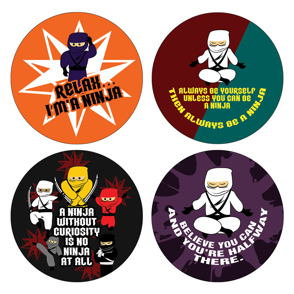 Creanoso Ninja Stickers - Unique Stocking Stuffers Gift - Wall Art Dec