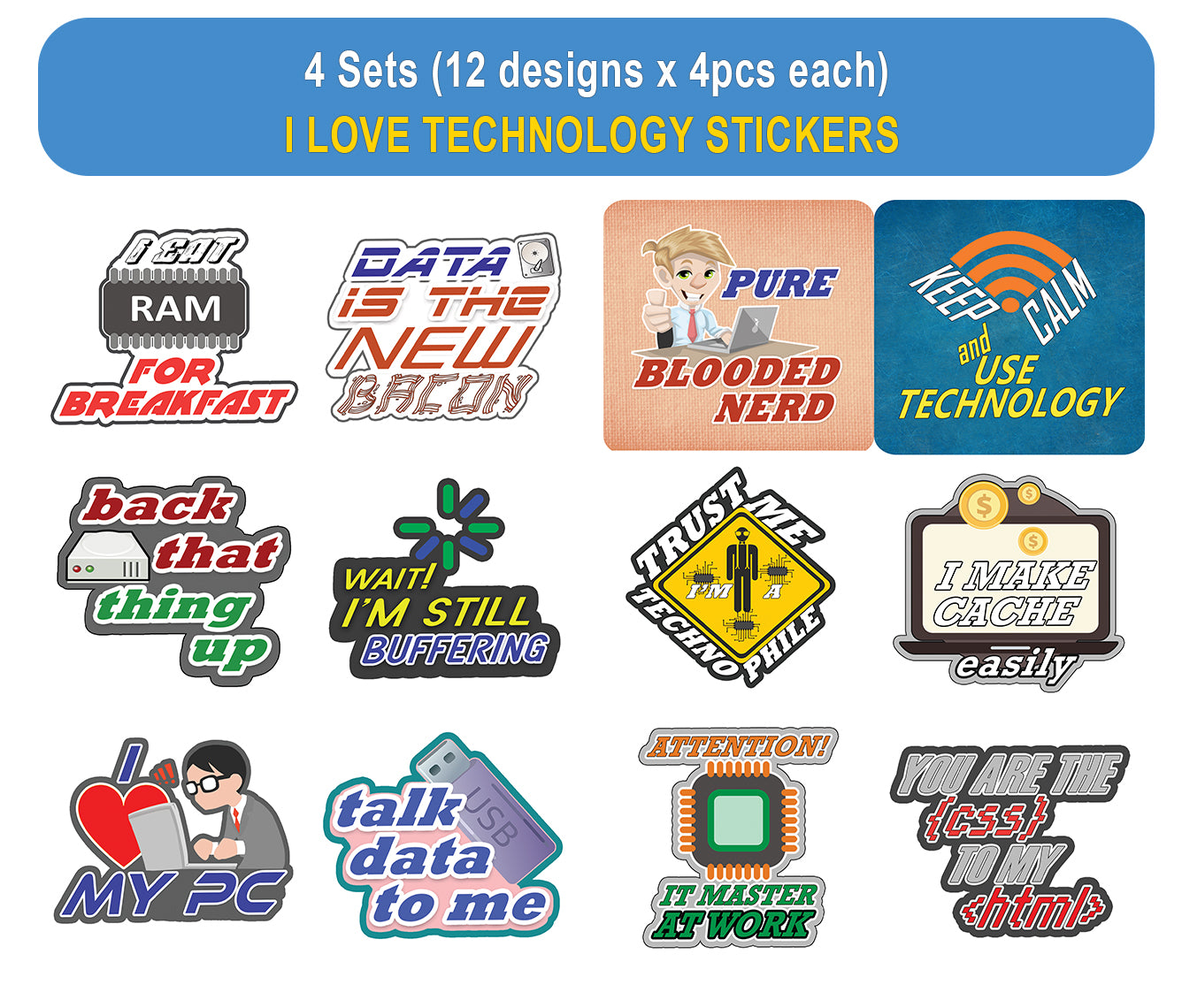 Tech Savvy Stickers (12-Sheets) (I Love Technology Stickers (12-Sheets ...