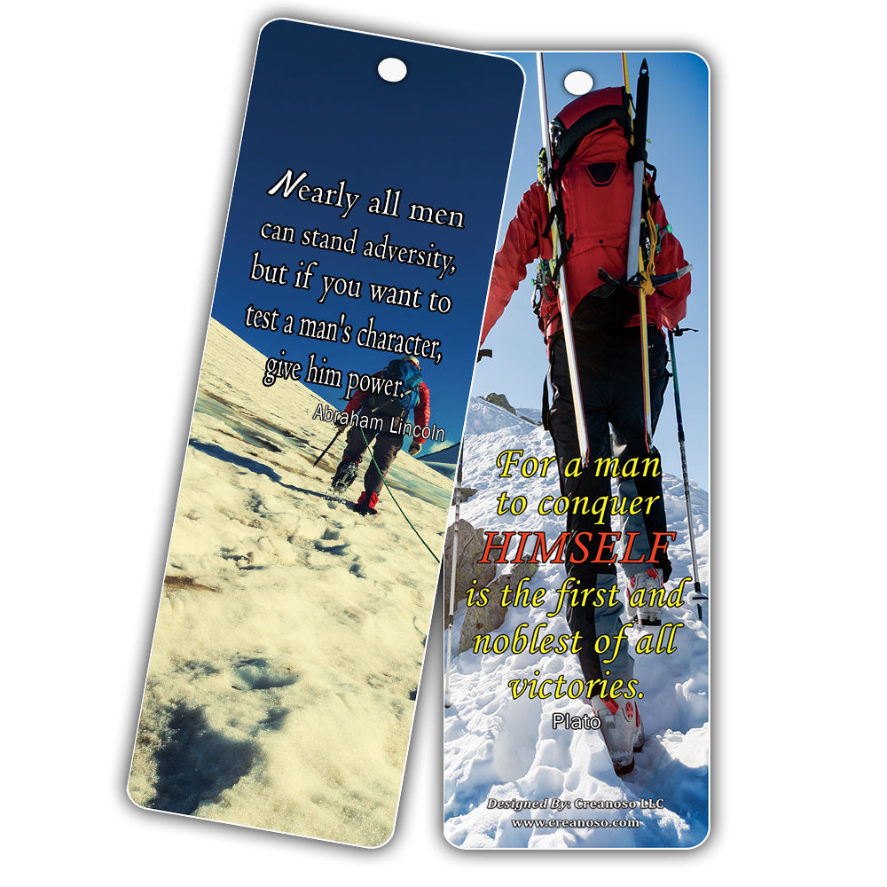 Creanoso Quote Saying Character Courage Bookmarker Cards (60-Pack) ÃƒÆ