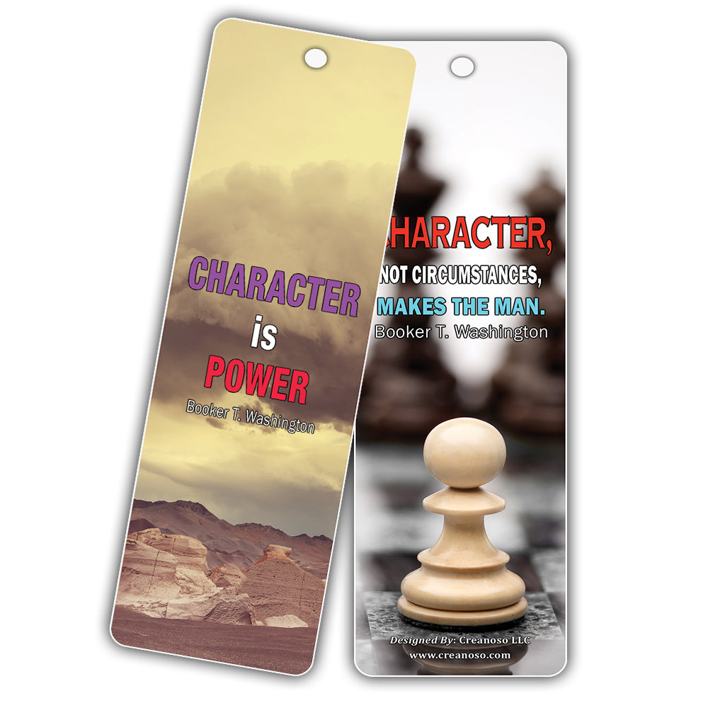 Creanoso Quote Saying Character Courage Bookmarker Cards (60-Pack) ÃƒÆ