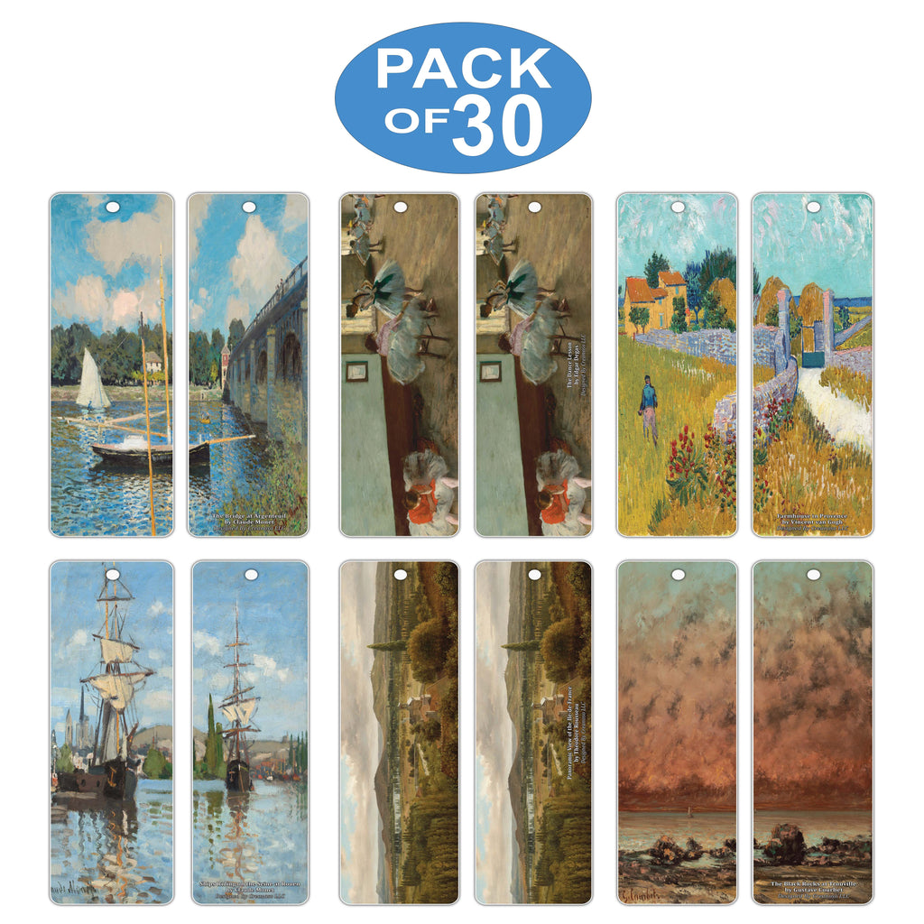 Creanoso Classical Artistic Famous Arts Series 4 Bookmarks ÃƒÂ¢Ã¢â€šÂ¬