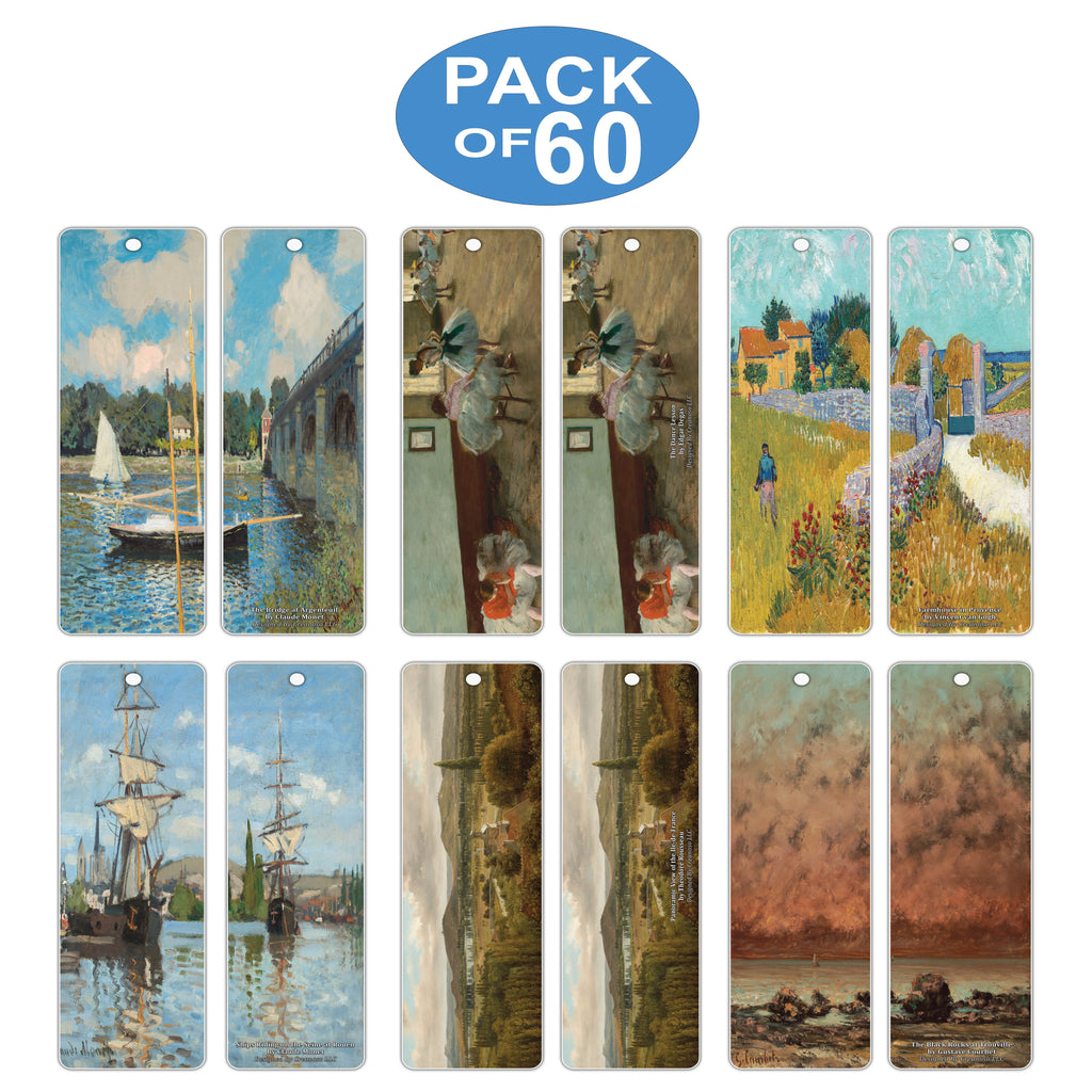 Creanoso Classical Artistic Famous Arts Series 4 Bookmarks ÃƒÂ¢Ã¢â€šÂ¬