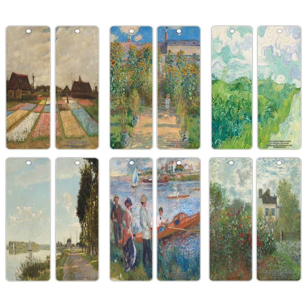 Creanoso Famous Classic Art Series 5 Bookmarks - Great Bookmark Set fo