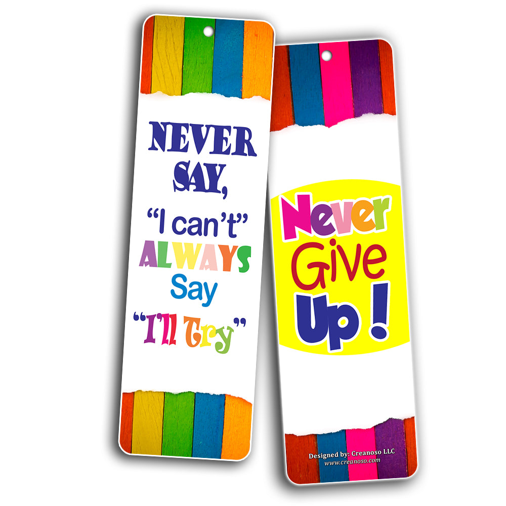 Creanoso Good Character Bookmarks (12-Pack) + Stickers (12-Pieces) Bun