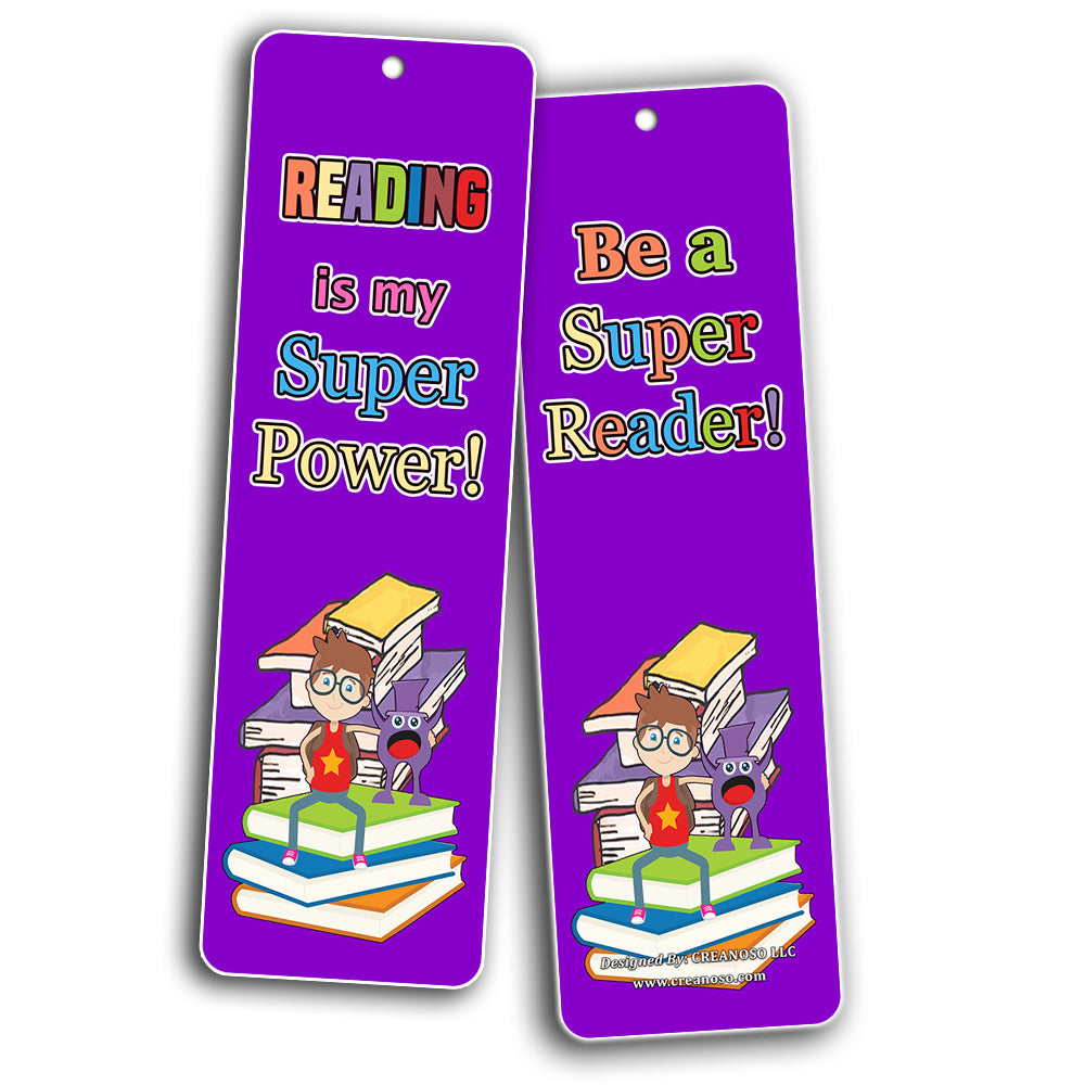 Creanoso Smiley Face Bookmarks Cards for Kids (30-Pack) - Emoji Emotic