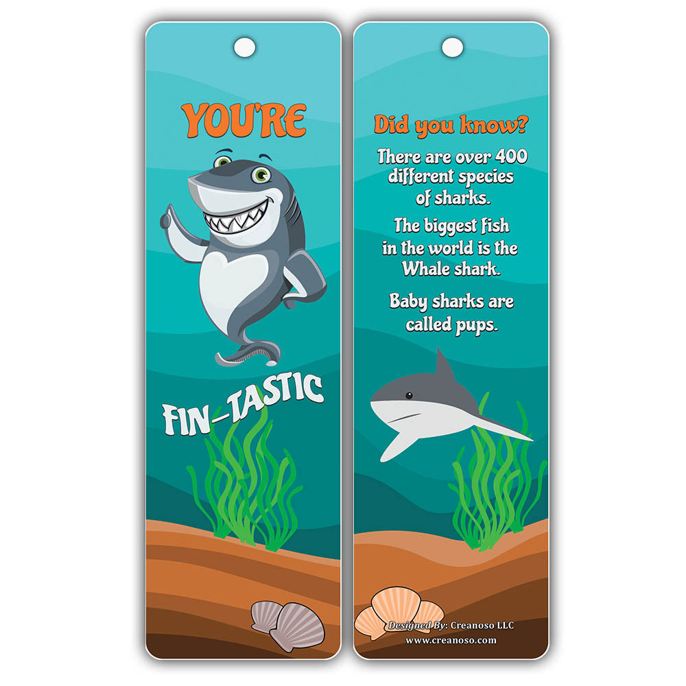 Creanoso Under the Sea Bookmark Cards ÃƒÂ¢Ã¢â€šÂ¬Ã¢â‚¬Å“ Fun Facts Und