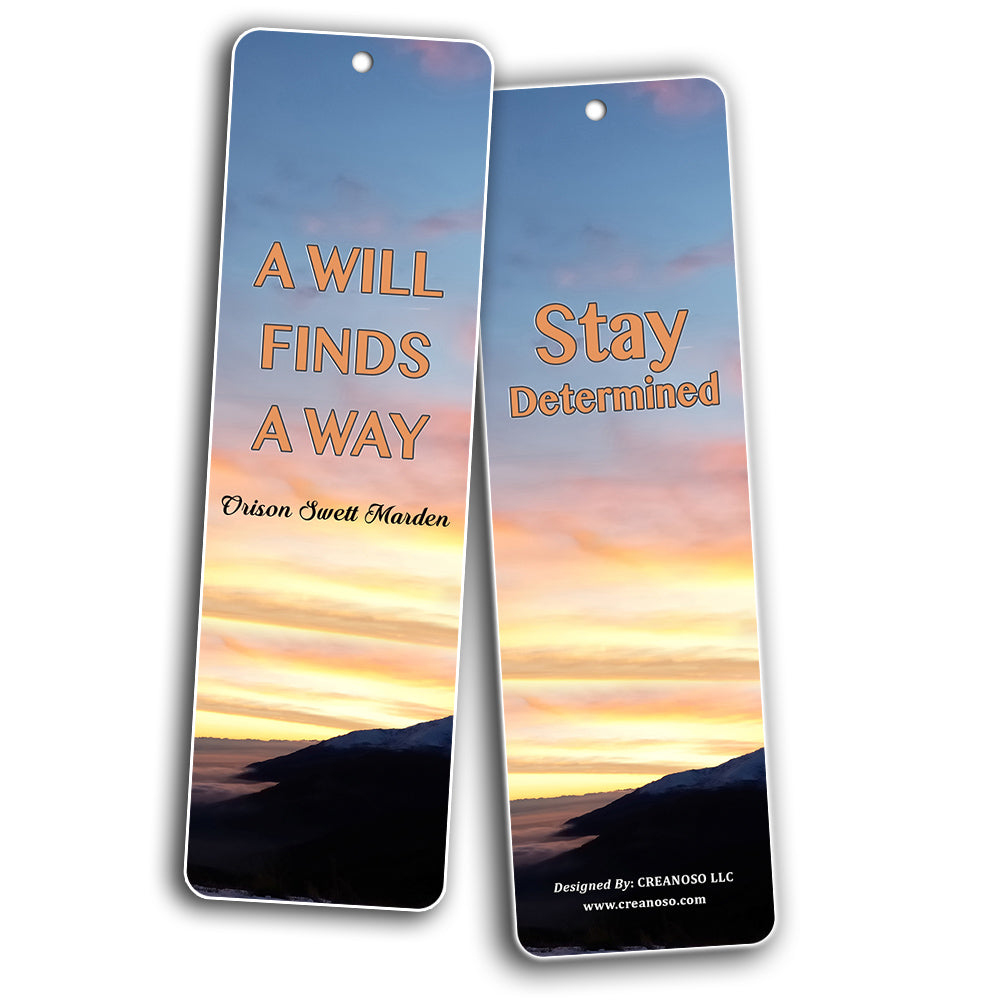 Creanoso Inspirational Quotes Bookmarks Cards (30-Pack) - Wisdom Sayin