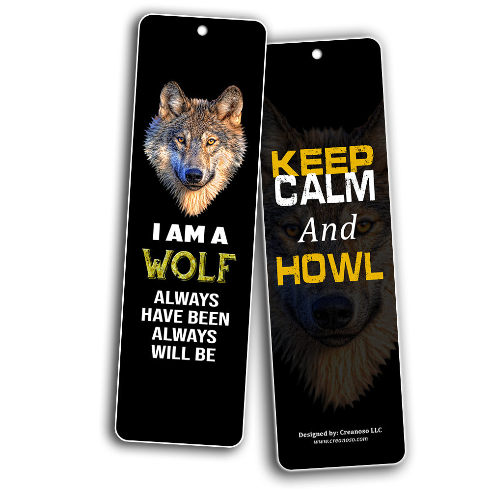 Creanoso Book Readers Wolf Bookmark Cards ÃƒÂ¢Ã¢â€šÂ¬Ã¢â‚¬Å“ Assorted